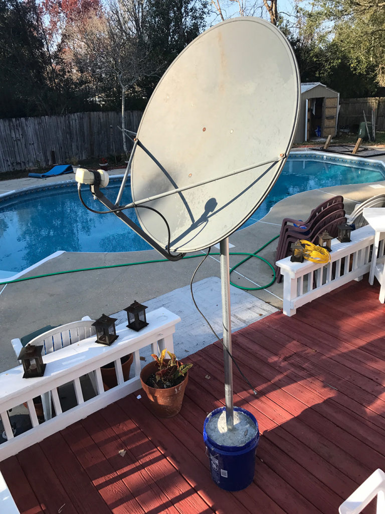 C-Band : Mounting A BUD (7.5′ Satellite Dish) | Half Ass Craftsman